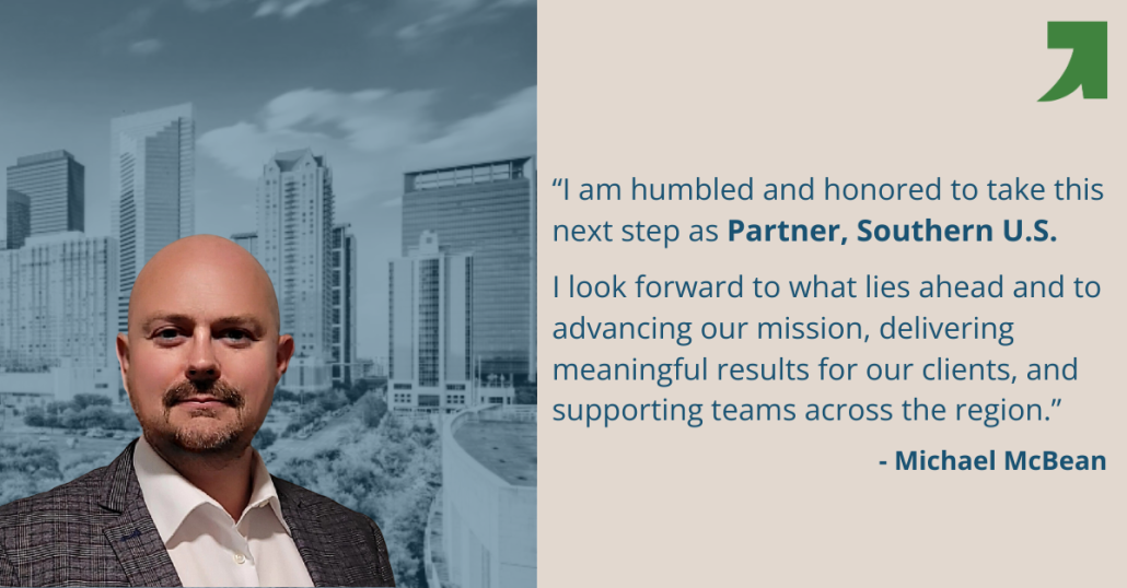 Leadership Announcement: Michael McBean Named Partner, Southern U.S. - PTAG